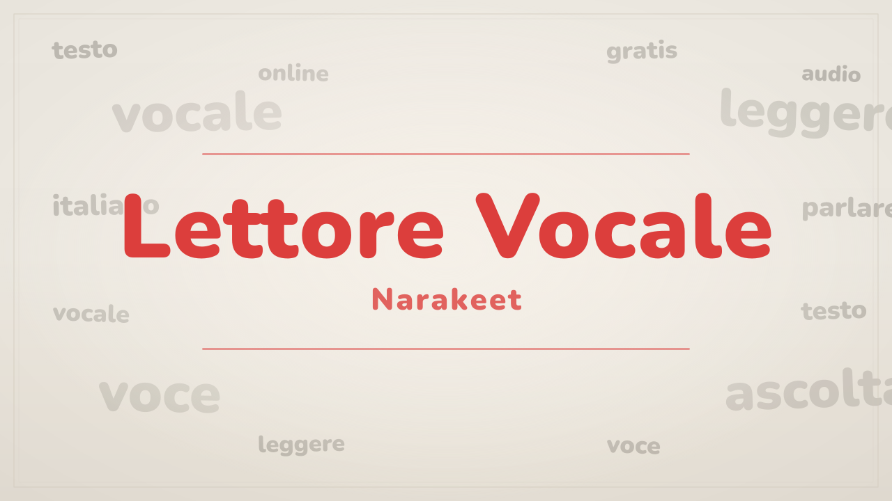 Lettore Vocale
