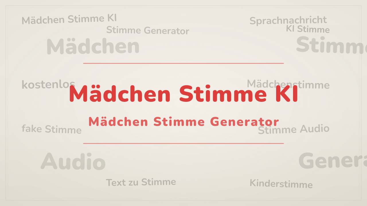 Mädchen Stimme