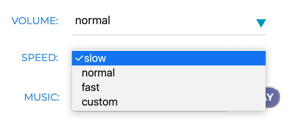 How to speed up or slow down voice over video