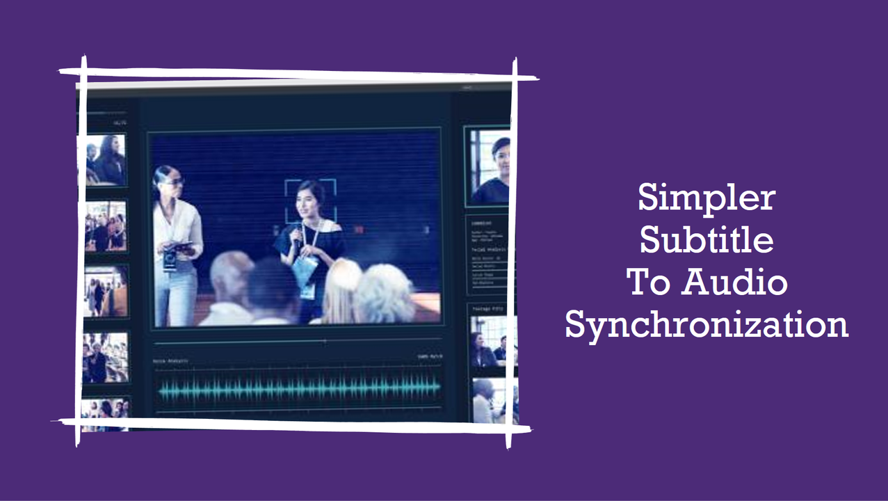 Simpler subtitle to audio synchronization